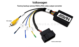 Factory Backup Camera RGB to RCA Video Output Converter for Volkswagen ...