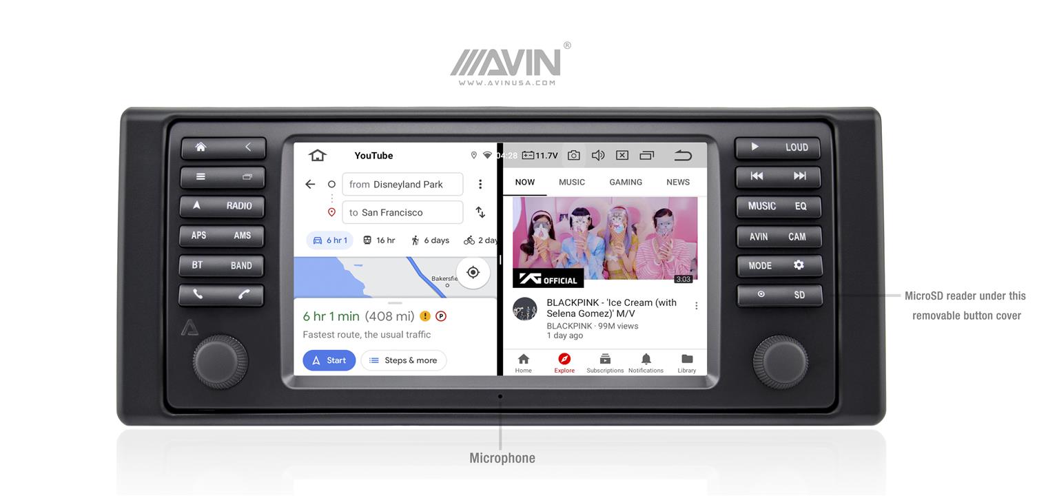 AVANT 4 Multimedia Navigation System for BMW 5-Series E39 / M5