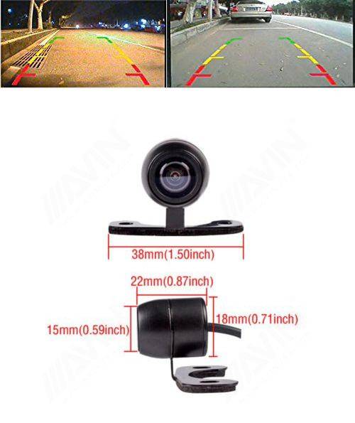 Front Parking Camera / Universal Rear View Backup Camera (Model: UFBCAM1)